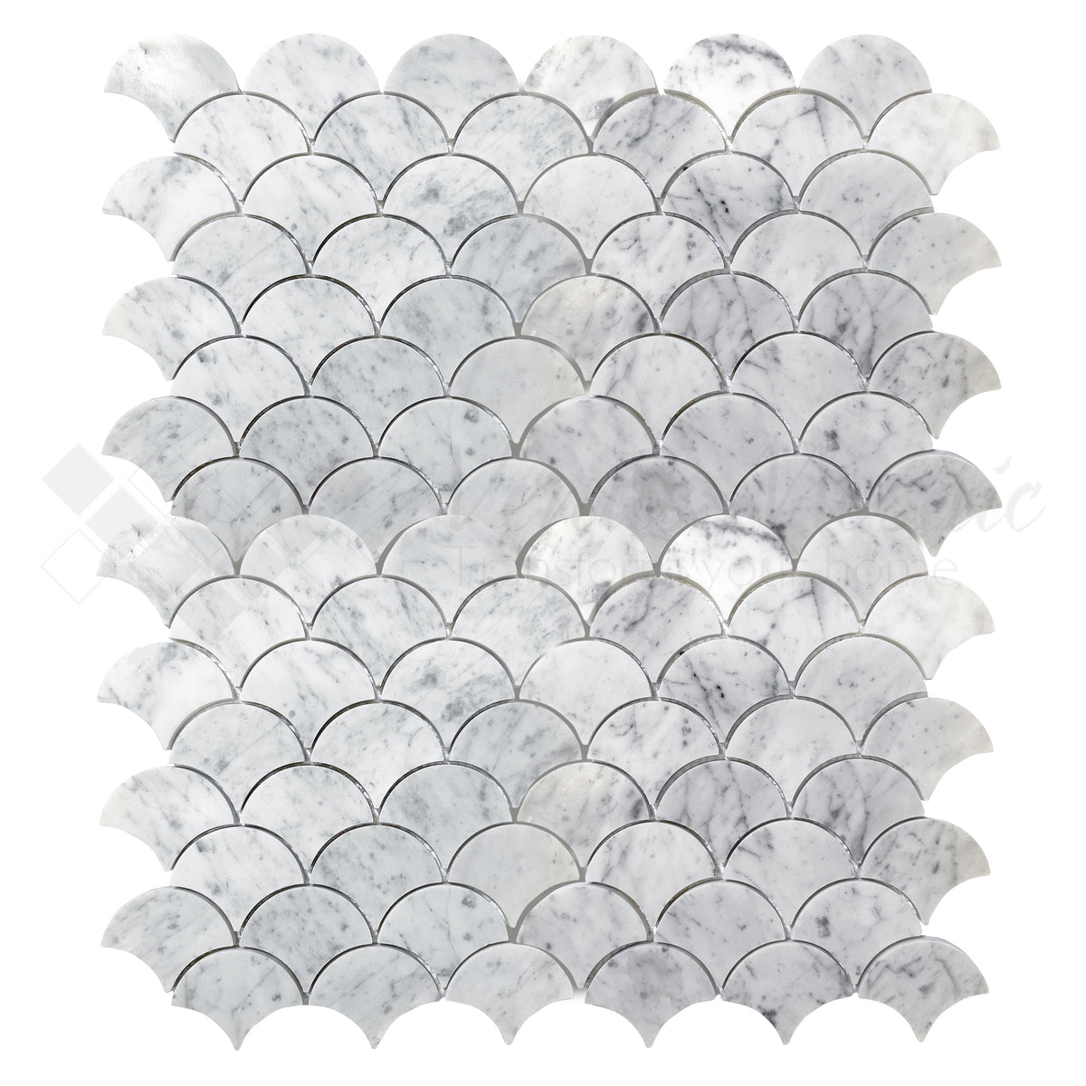 Venus Mosaic Marble Scallop Tile – Mosaic Tiles Philippines