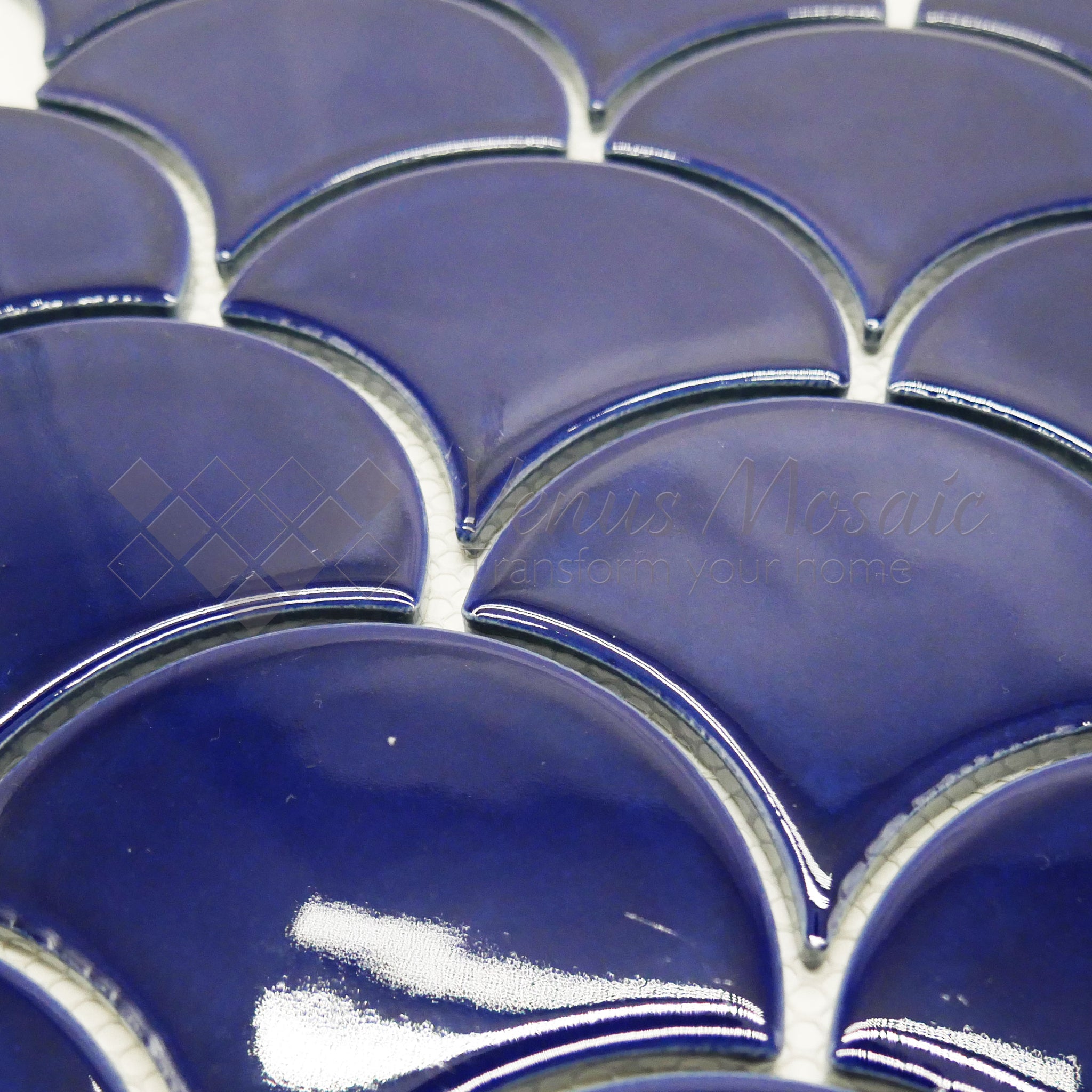 Venus Mosaic Porcelain Plain Scallop Tile – Mosaic Tiles Philippines