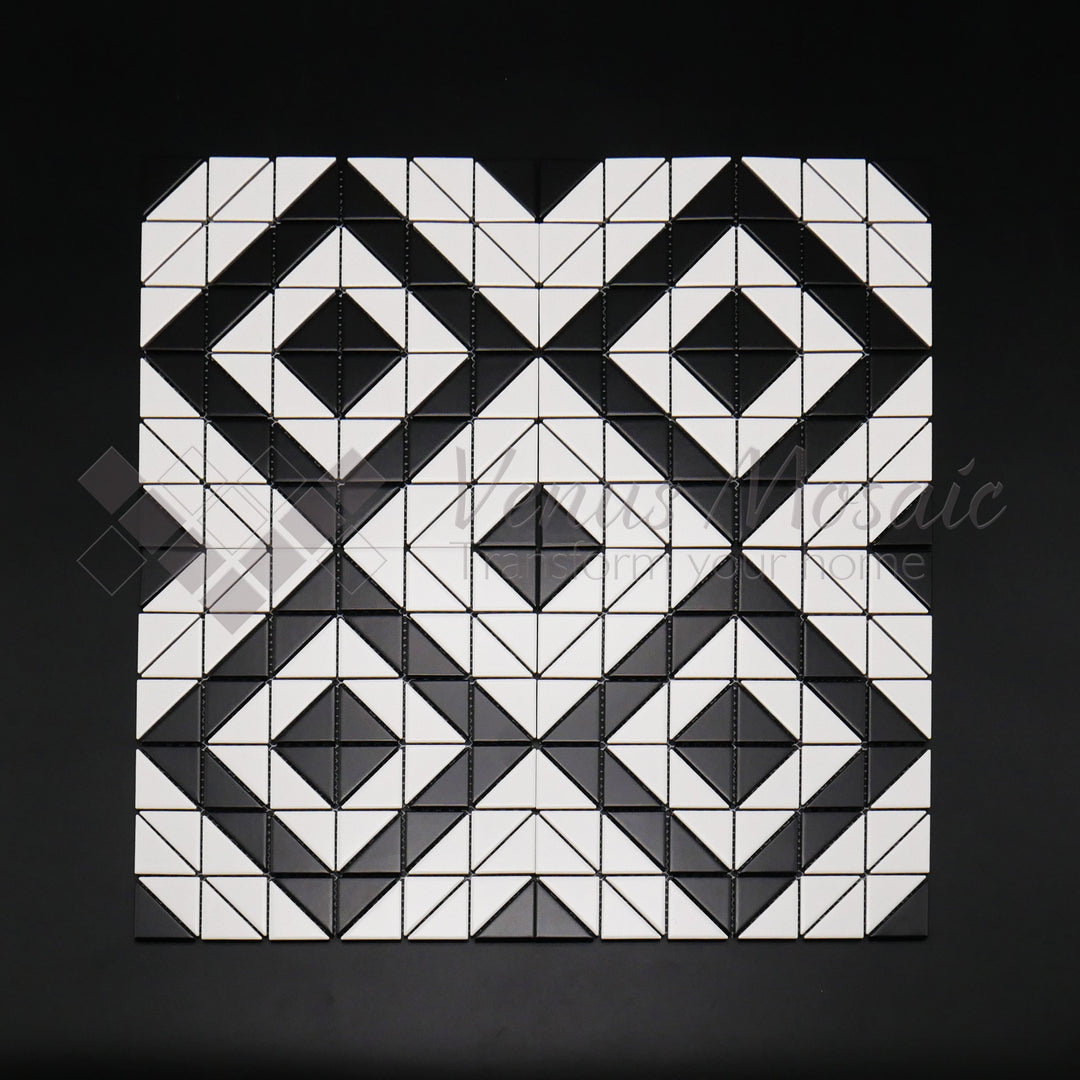 Venus Mosaic Porcelain Triangle Designed Tile – Mosaic Tiles Philippines