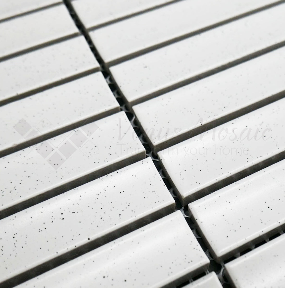 Venus Mosaic Porcelain Dotted Stacked Tile – Mosaic Tiles Philippines